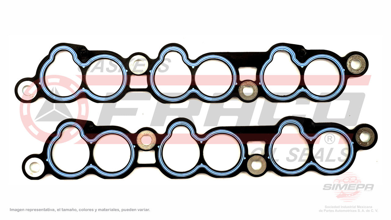 MIX-2662001 EMPAQUE DE MULTIPLE (MS-4311)(MU-41517-A) 2.5L FORD V6 CON ...